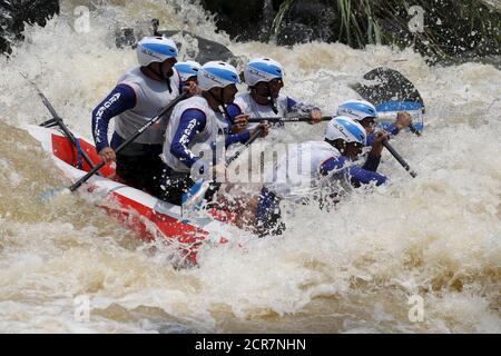 Citarik River, West Java, Indonesia. December 3rd, 2015. U19 men teams ...