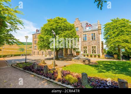 Klopp Castle near Bingen am Rhein, hilltop castle with well-preserved ...