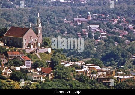MT. ADAMS WITH IMMACULATA CHURCH AT TOP. MT. ADAMS IS A RESIDENTIAL ...