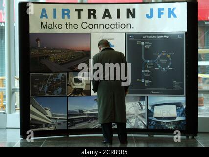 Air Train at John F. Kennedy Airport provides transportation between ...