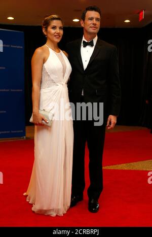 Scott Foley with wife Marika Dominczyk and daughter Malina Jean Foley ...