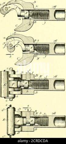 Railroad car axle bearing box with access door open. Lubrication and ...