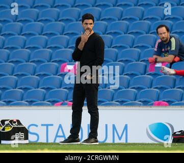 Arsenal Manager Mikel Arteta during the Paris Saint-Germain v Arsenal ...