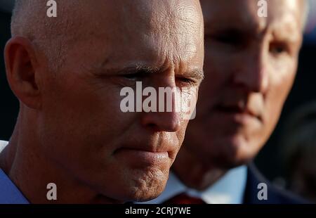 FBI Special Agent in Charge, Richard DesLauriers, speaks to the media ...