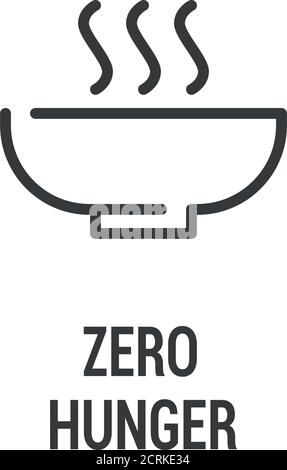 Zero hunger. SDG or sustainable development goals. Global target for ...