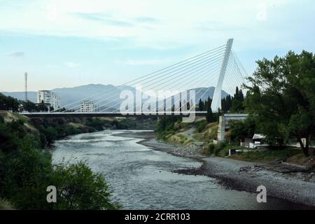 The Millenium Bridge in Podgorica, Montenegro Stock Photo - Alamy