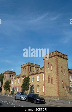 exterior of the 1870s barracks, kingston upon thames, surrey, england ...