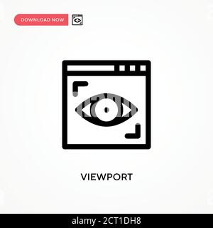 Viewport Simple vector icon. Illustration symbol design template for ...