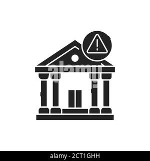 Banking scam glyph icon, security and phishing password, data theft ...