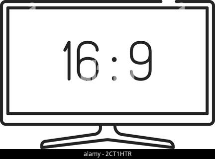 aspect ratio icon black vector illustration Stock Vector Image & Art ...