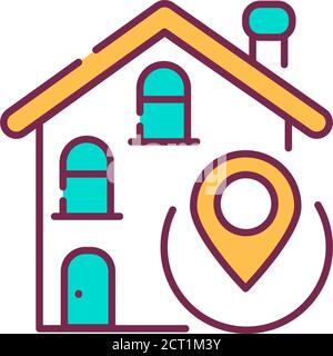 Location Map Icon. Locale Pin Marker Position Navigation GPS Pointer ...