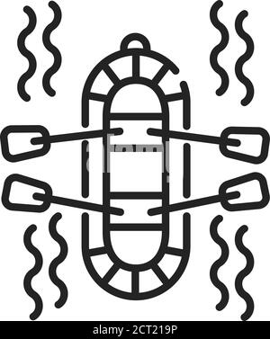 rapids river line icon vector illustration Stock Vector Image & Art - Alamy