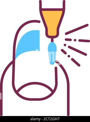 nail polish removal Stock Vector Image & Art - Alamy