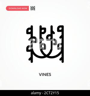 Vines vector icon. Modern, simple flat vector illustration for web site ...