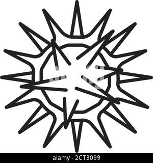 herpes skin disease line icon vector illustration Stock Vector Image & Art - Alamy