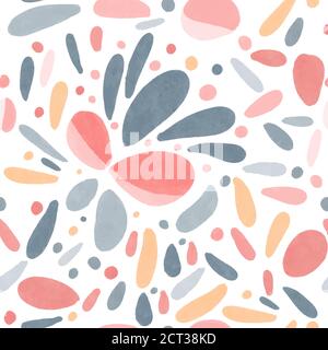 Abstract doodle lines seamless pattern. Bright colorful confetti and ...