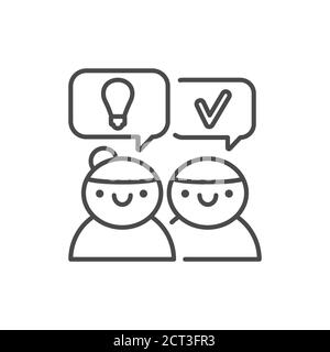 Reasoning linear icon Stock Vector Image & Art - Alamy