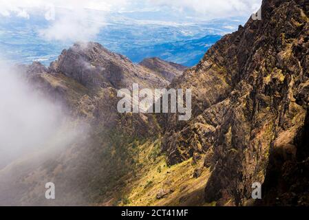 Ruminahui Volcano summit, Cotopaxi National Park, Avenue of Volcanoes ...