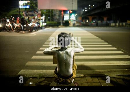 Daily Life Silverman in Jakarta, Indonesia Stock Photo - Alamy