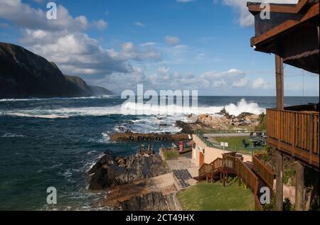 Storms River Mouth Rest Camp, showing caravan and camping section ...