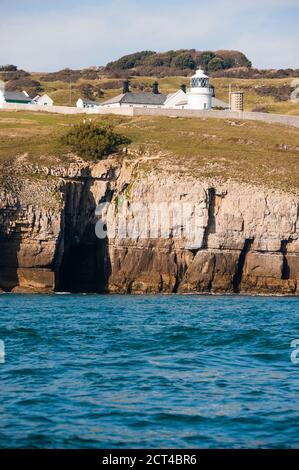 Anvil Point Lighthouse, Swanage, Dorset, UK. 13th September 2020. UK ...