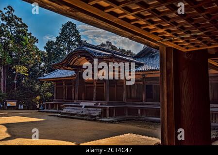 Jogyodo building, Shoshazan Engyoji temple of the Tendai sect, Himeji ...