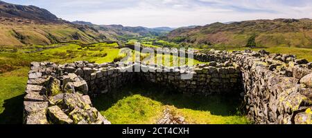 Hardknott Castle Roman Fort, Hardknott Pass, Lake District National ...