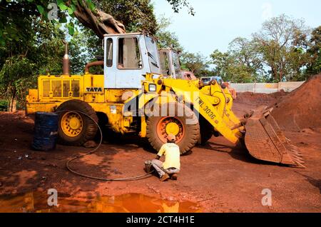 open Iron-Ore casting mine at Barbil, Keonjhar in Odisha , India Stock ...