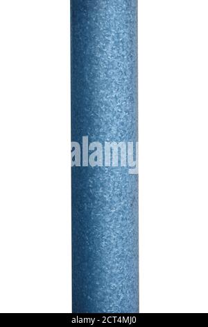 metal pole with rust isolated on a white background. High quality photo ...