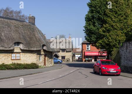 Market Square, Hanslope village, Buckinghamshire, England, UK Stock ...