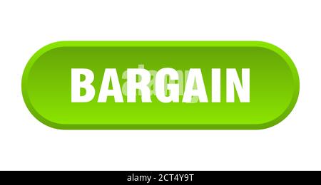 bargain button. rounded sign isolated on white background Stock Vector ...