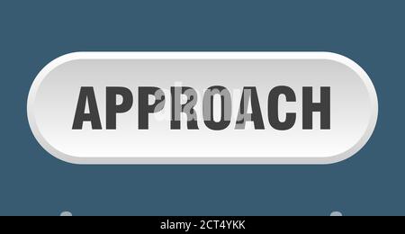 approach button. rounded sign isolated on white background Stock Vector Image & Art - Alamy