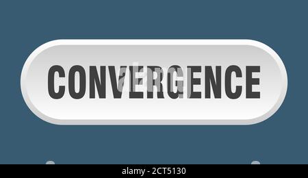 convergence button. rounded sign isolated on white background Stock ...