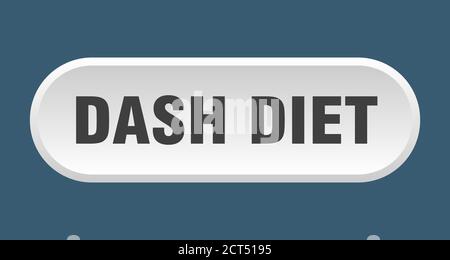 dash diet button. rounded sign isolated on white background Stock ...