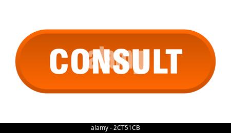 consult button. rounded sign isolated on white background Stock Vector ...