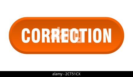 correction button. rounded sign isolated on white background Stock Vector Image & Art - Alamy