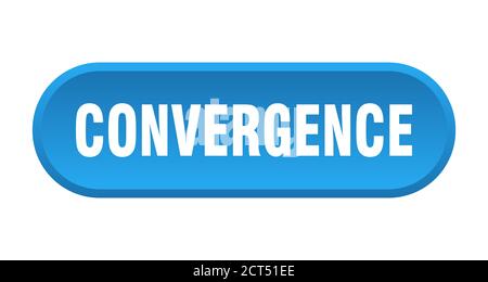 convergence button. rounded sign isolated on white background Stock ...