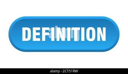 definition button. rounded sign isolated on white background Stock ...