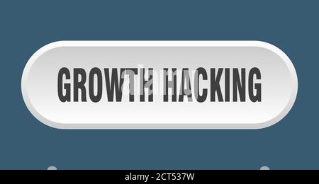 growth hacking button. rounded sign isolated on white background Stock ...