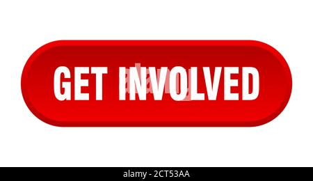 get involved button. rounded sign isolated on white background Stock ...