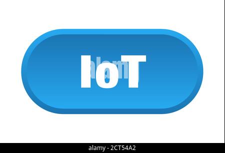 iot button. rounded sign isolated on white background Stock Vector ...