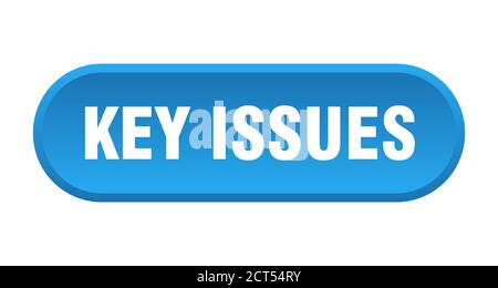 key issues button. rounded sign isolated on white background Stock ...