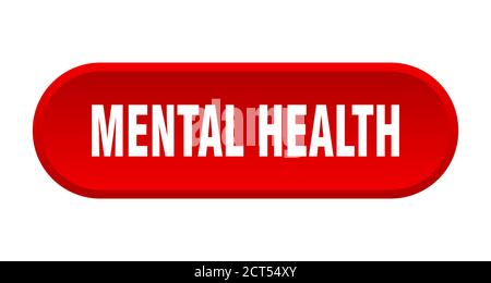mental health button. rounded sign isolated on white background Stock ...