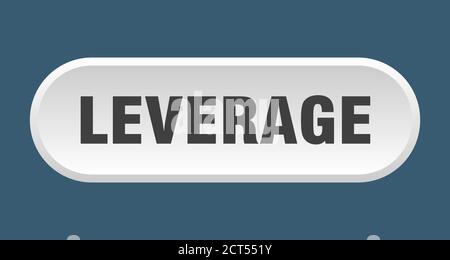 leverage button. rounded sign isolated on white background Stock Vector Image & Art - Alamy