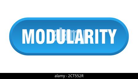 modularity button. rounded sign isolated on white background Stock ...