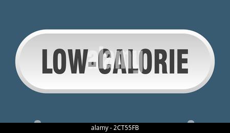 low-calorie button. rounded sign isolated on white background Stock ...