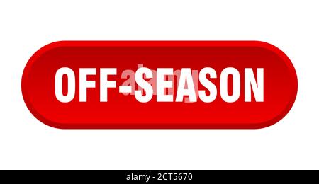 off-season button. rounded sign isolated on white background Stock ...