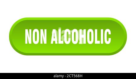 non alcoholic button. rounded sign isolated on white background Stock ...
