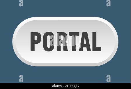 portal button. rounded sign isolated on white background Stock Vector ...