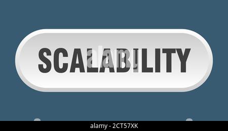 scalability button. rounded sign isolated on white background Stock ...